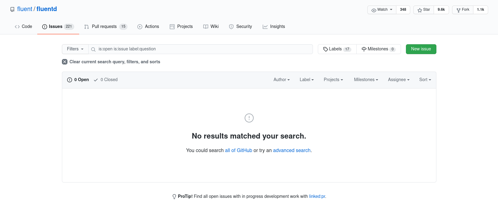 Remove unused "question" label from GitHub issues · Issue #3149 · fluent/fluentd · GitHub