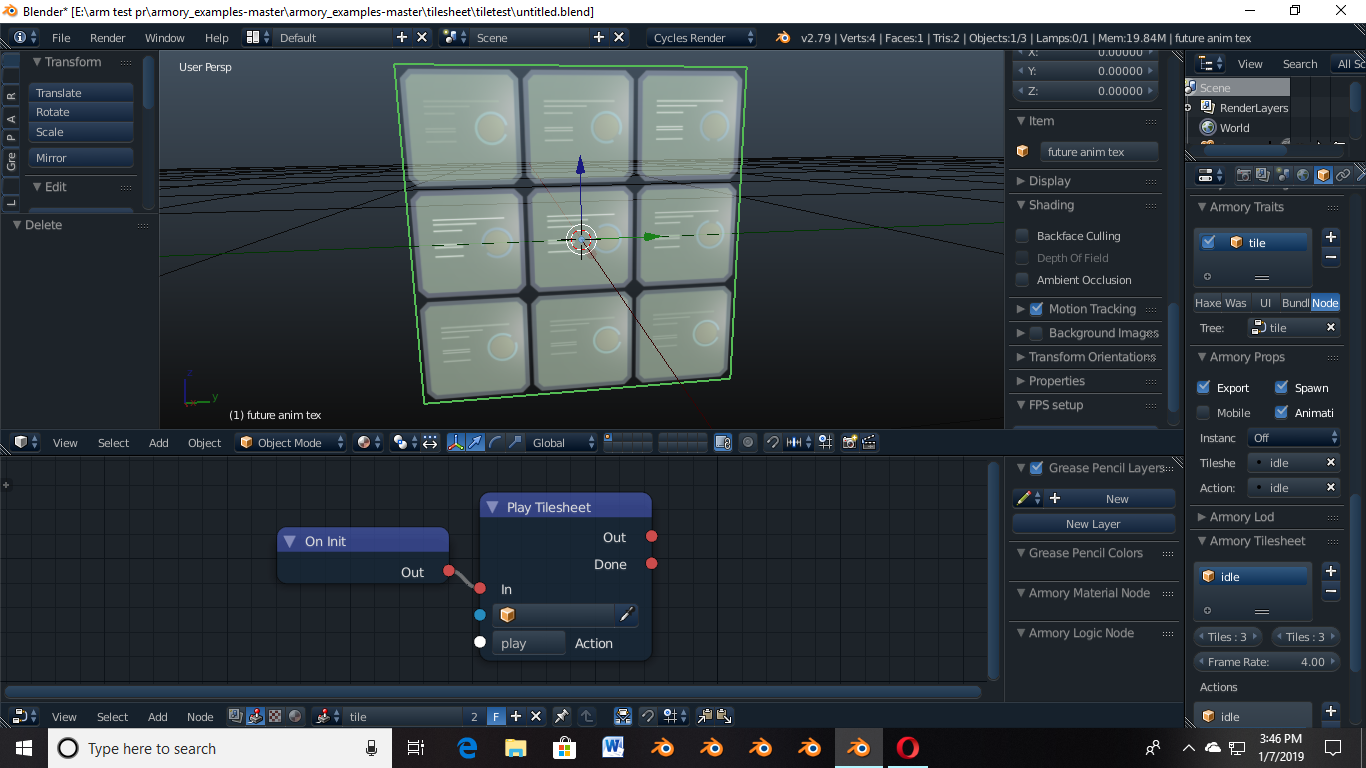 [SOLVED] Tilesheet nodes not working (v 0.5) · Issue #1087 · armory3d/armory · GitHub