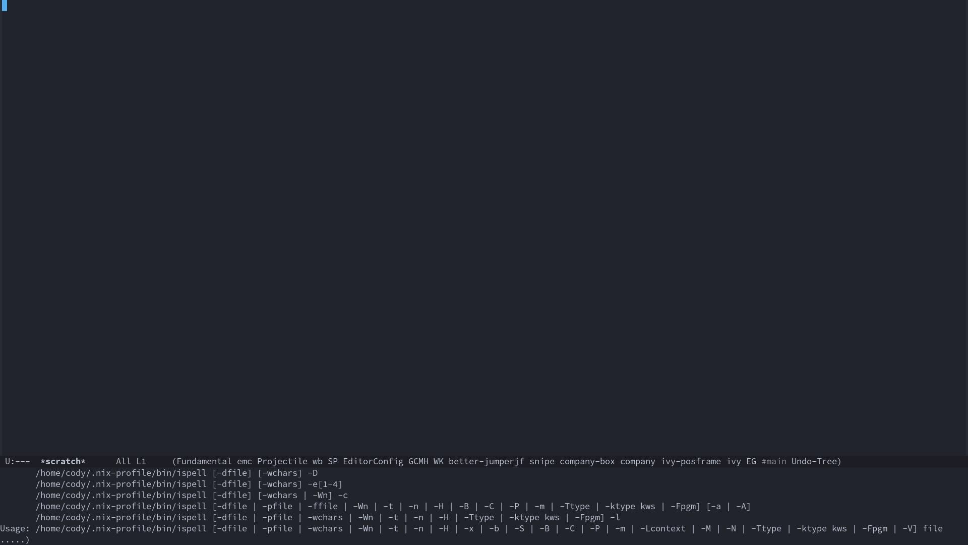 flyspell/ispell error on nixos · Issue #2381 · doomemacs/doomemacs · GitHub