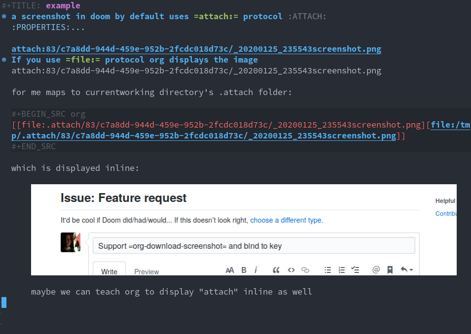 Support =org-download-screenshot= and bind to key · Issue #2429 · doomemacs/doomemacs · GitHub