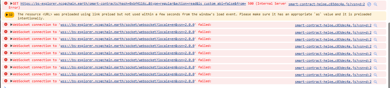 Read contract method shows error as response · Issue #8711 · blockscout/blockscout · GitHub