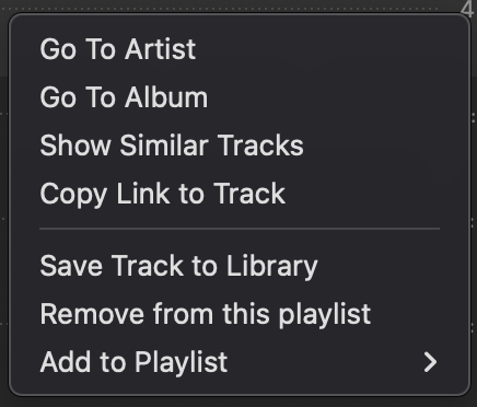 "Add to queue" in right-click menu · Issue #431 · jpochyla/psst · GitHub