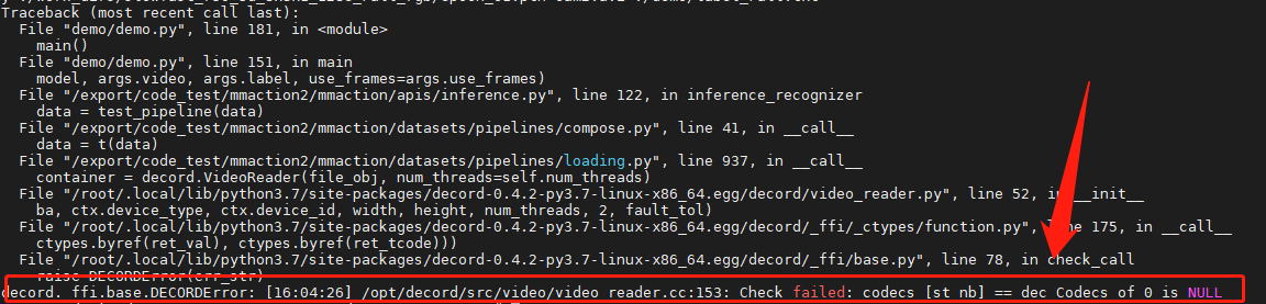 Unable to load video using decord · Issue #653 · open-mmlab/mmaction2 · GitHub
