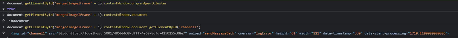 window.OriginAgentCluster is true, but there is no isolation between main page and iFrame ...
