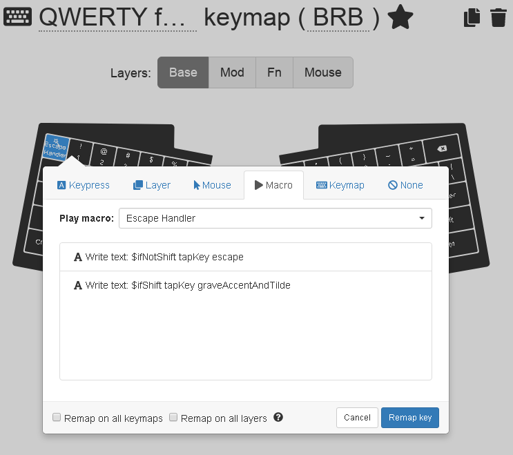 Feature request: Smart "ESC" key · Issue #116 · UltimateHackingKeyboard/firmware · GitHub
