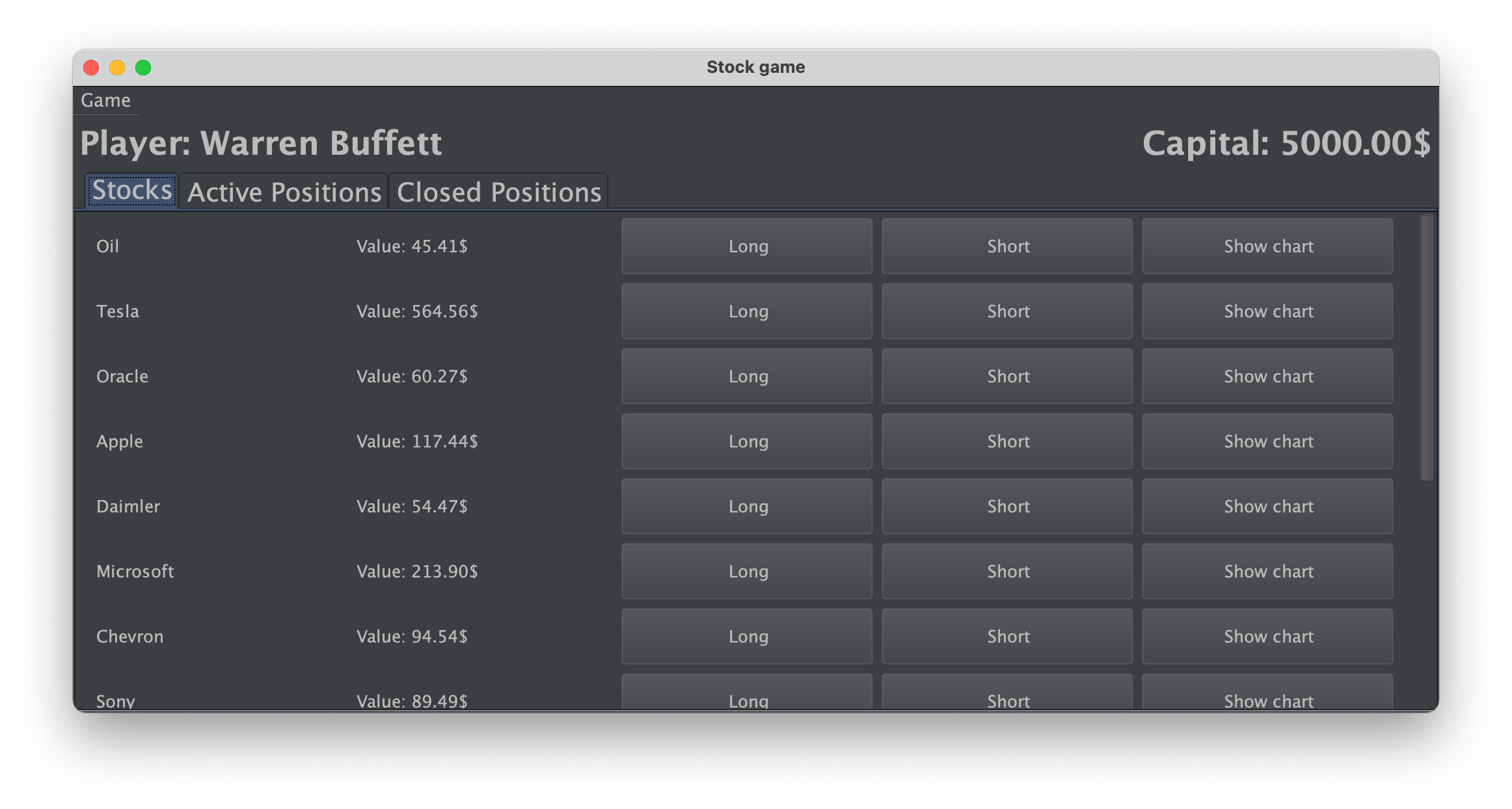 GitHub - bertokattila/StockGame: A simple stock market simulator game ...