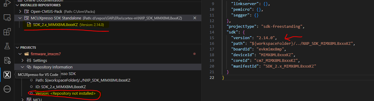 Mcuxpresso Sdk Version Not Shown · Issue 23 · Nxp Mcuxpressovscode For Mcux · Github 