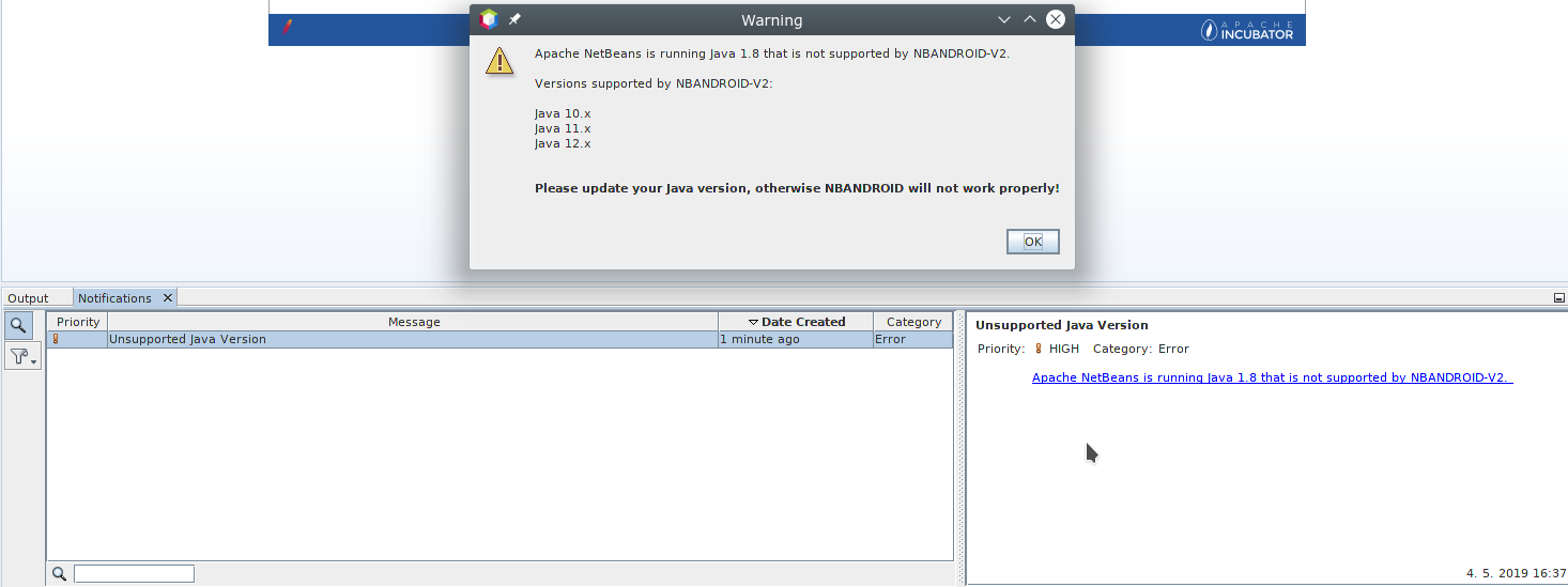 Check Java version and display a warning if the Java version is not supported, see #196 · Issue ...