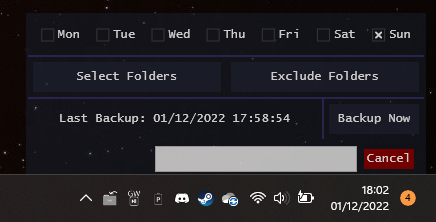 GitHub - kris701/BackupManager3: A simple Windows Tray application to ...