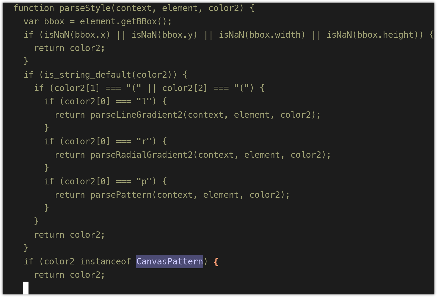 ReferenceError: CanvasPattern is not defined while using standalone ...