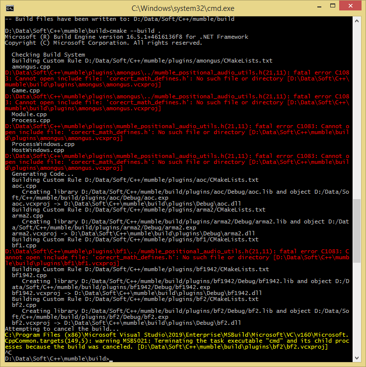 windows: client build failed · Issue #5033 · mumble-voip/mumble · GitHub