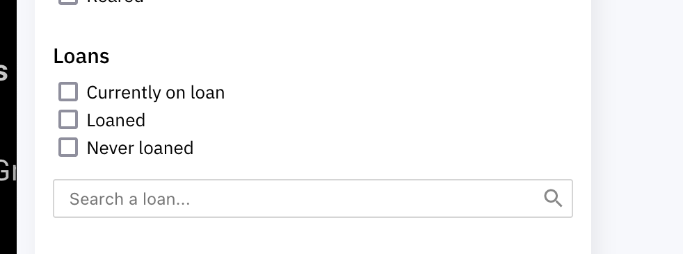 Task - Filter Collection objects - clarify Loans facet · Issue #3005 · SpeciesFileGroup ...
