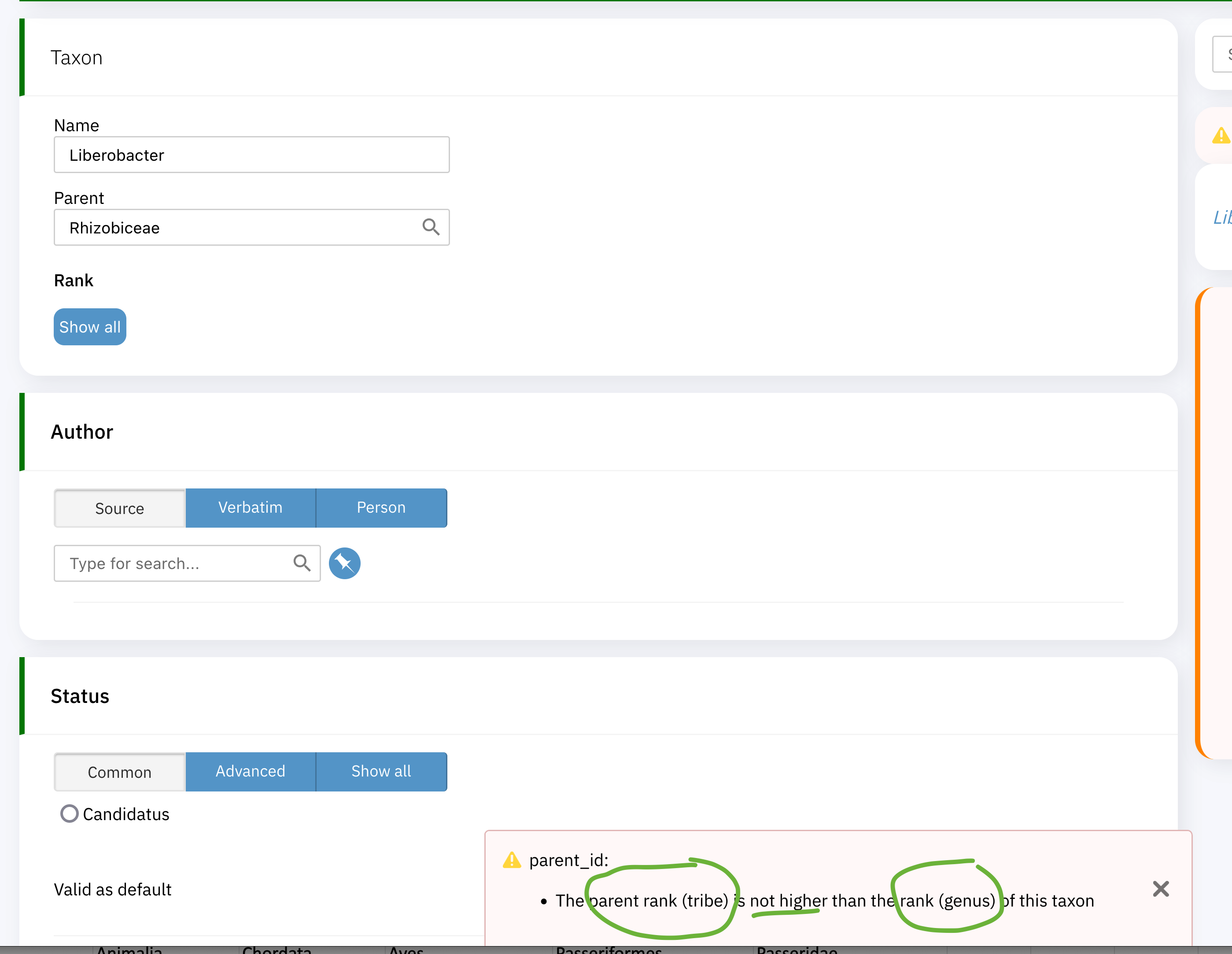 [Bug]: Bacterial code has incorrect genus/higher validation · Issue #3161 · SpeciesFileGroup ...