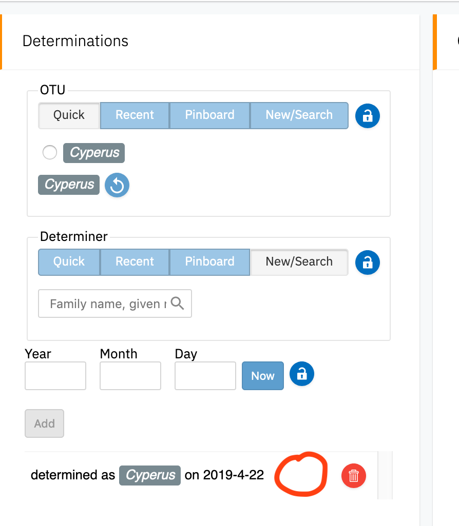 Task - Comprehensive digitization - determination should include Otu object radial · Issue #950 ...