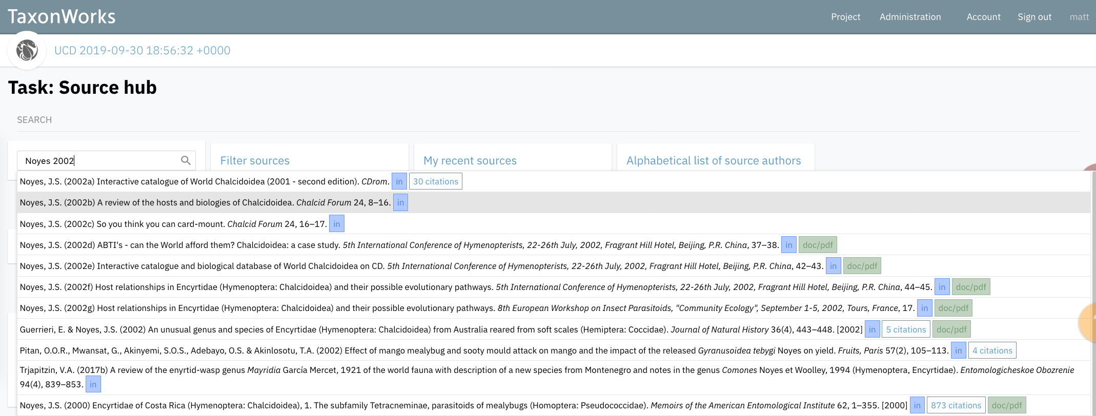 source by project · Issue #1681 · SpeciesFileGroup/taxonworks · GitHub