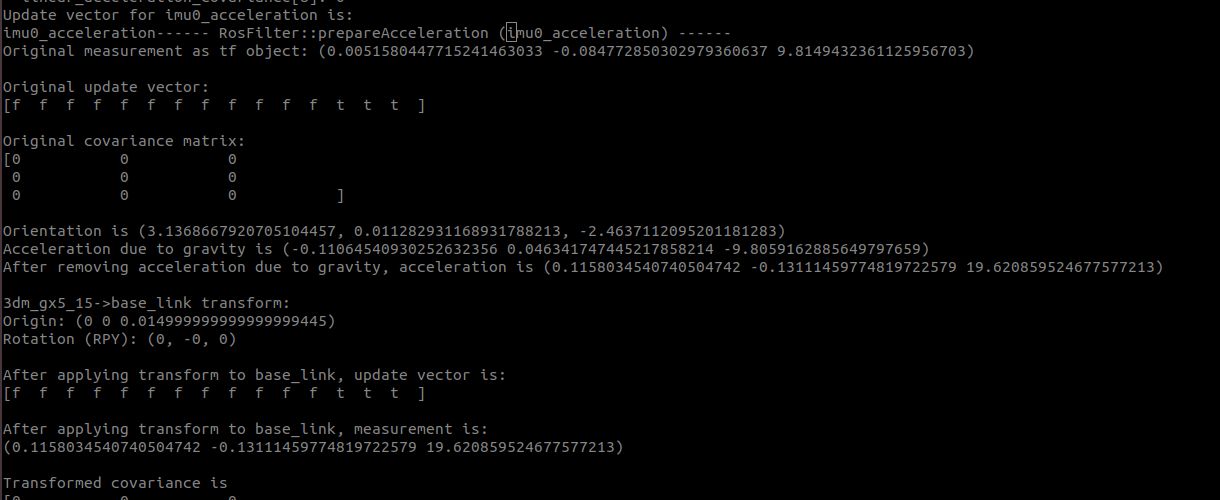 Removal of gravity and imu transformation · Issue #501 · cra-ros-pkg/robot_localization · GitHub