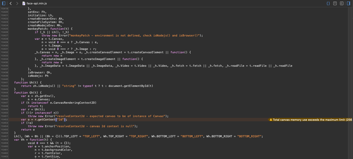 Error: resolveContext2d / Total canvas memory use · Issue #400 ...