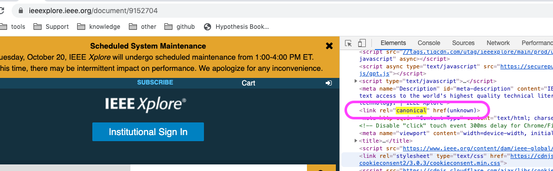 Page with rel="canonical" href(unknown) incorrectly equates document ...