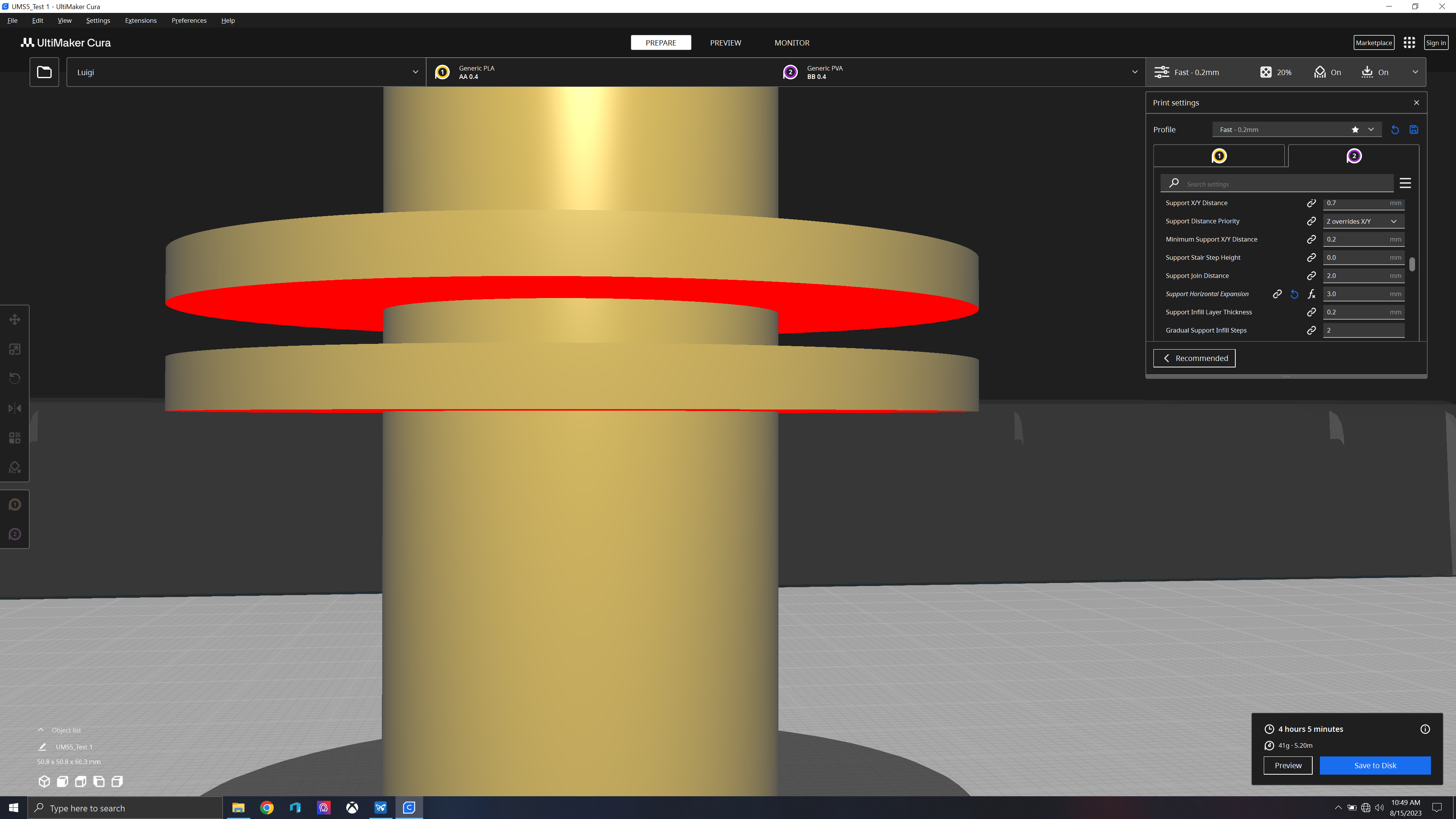 Support and support interface failing to generate properly · Issue #16488 · Ultimaker/Cura · GitHub