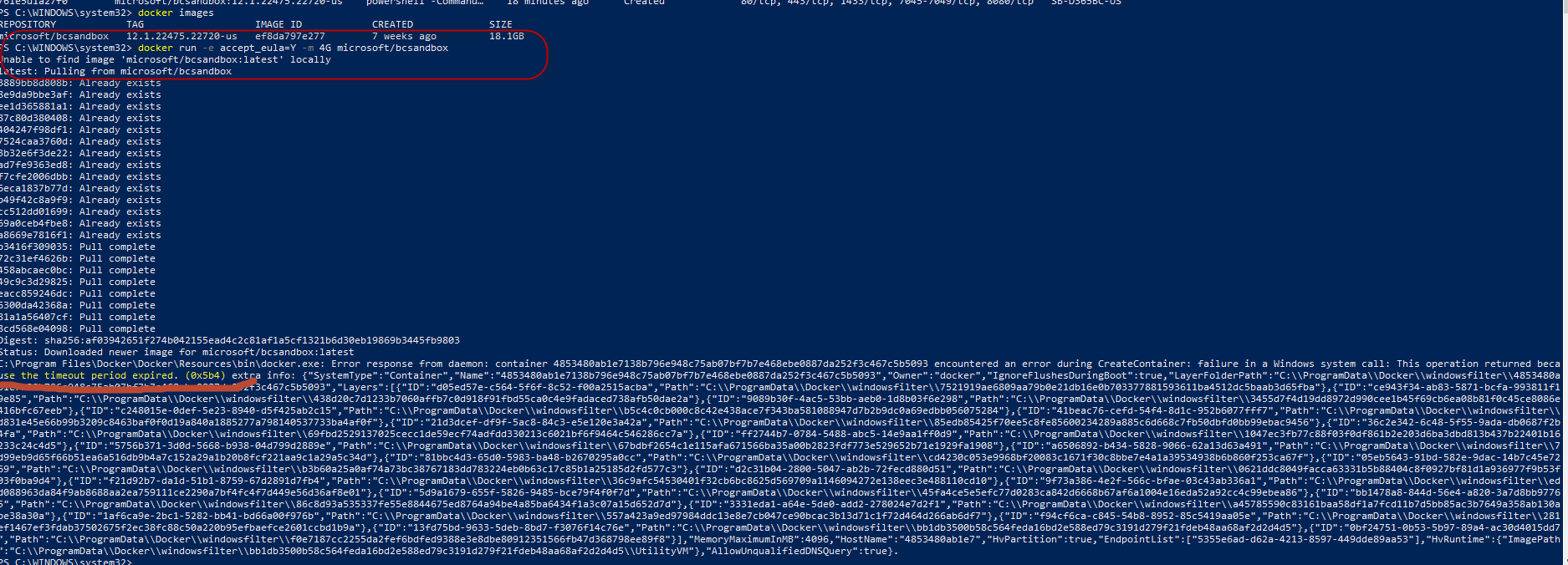 Creating Container Stuck Or Timeout Period Expired · Issue 244 · Microsoft Nav Docker · Github