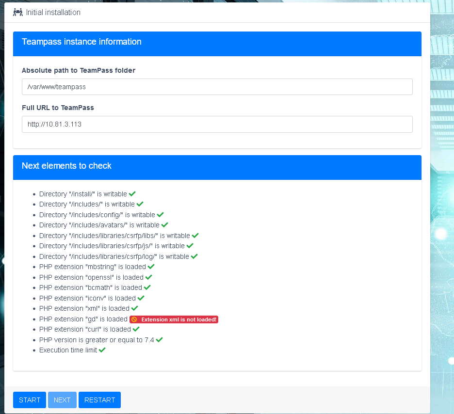 php requirement not associate php gd and php xml · Issue #3293 · nilsteampassnet/TeamPass · GitHub