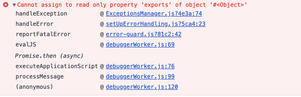 HMR on Android: "TypeError: Attempting to change value of readonly property" · Issue #368 ...