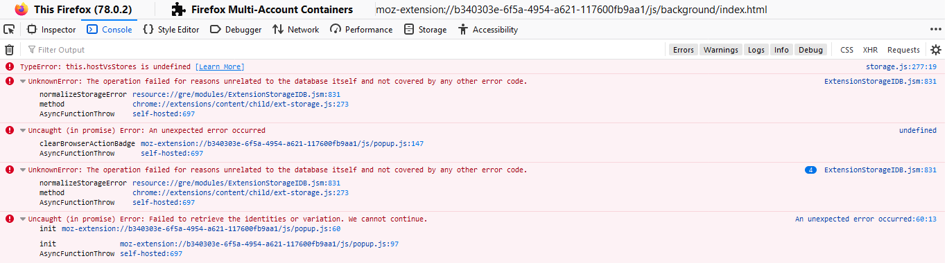 Menu open behind something or not at all · Issue #1776 · mozilla/multi-account-containers · GitHub