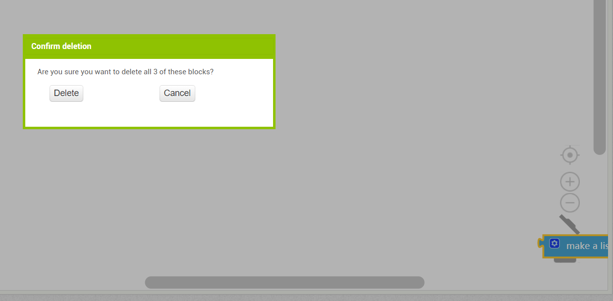 Confirm dialog for deleting blocks is not replaced by GWT dialog · Issue #1173 · mit-cml ...