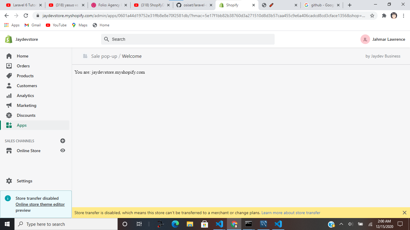 osiset/laravel-shopify issue with laravel 8.17.2 · Issue #638 · gnikyt/laravel-shopify · GitHub