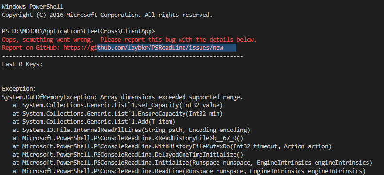 PSReadLine cannot handle super large history file properly · Issue #3771 · PowerShell/PSReadLine ...