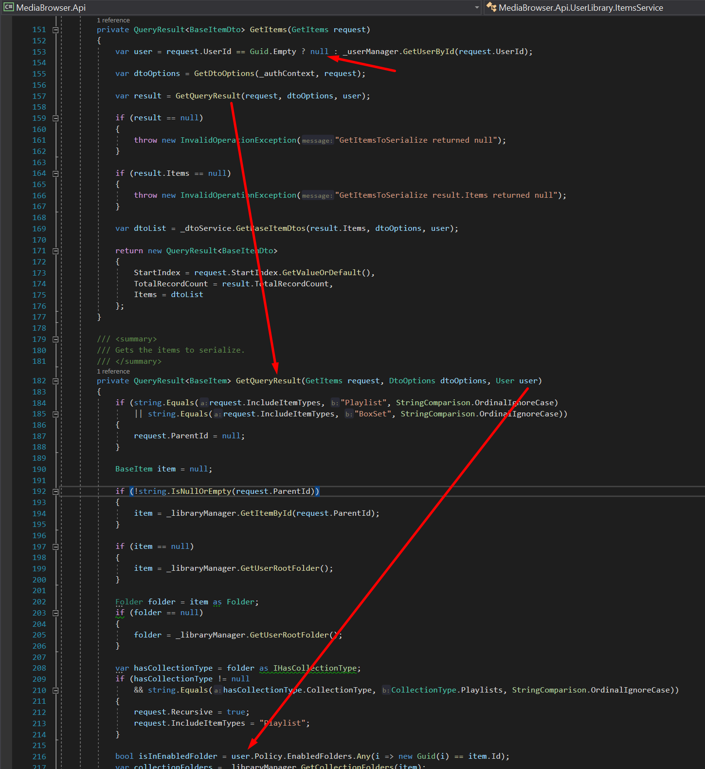 [bug] Can't call /Items api without UserId · Issue #2246 · jellyfin/jellyfin · GitHub