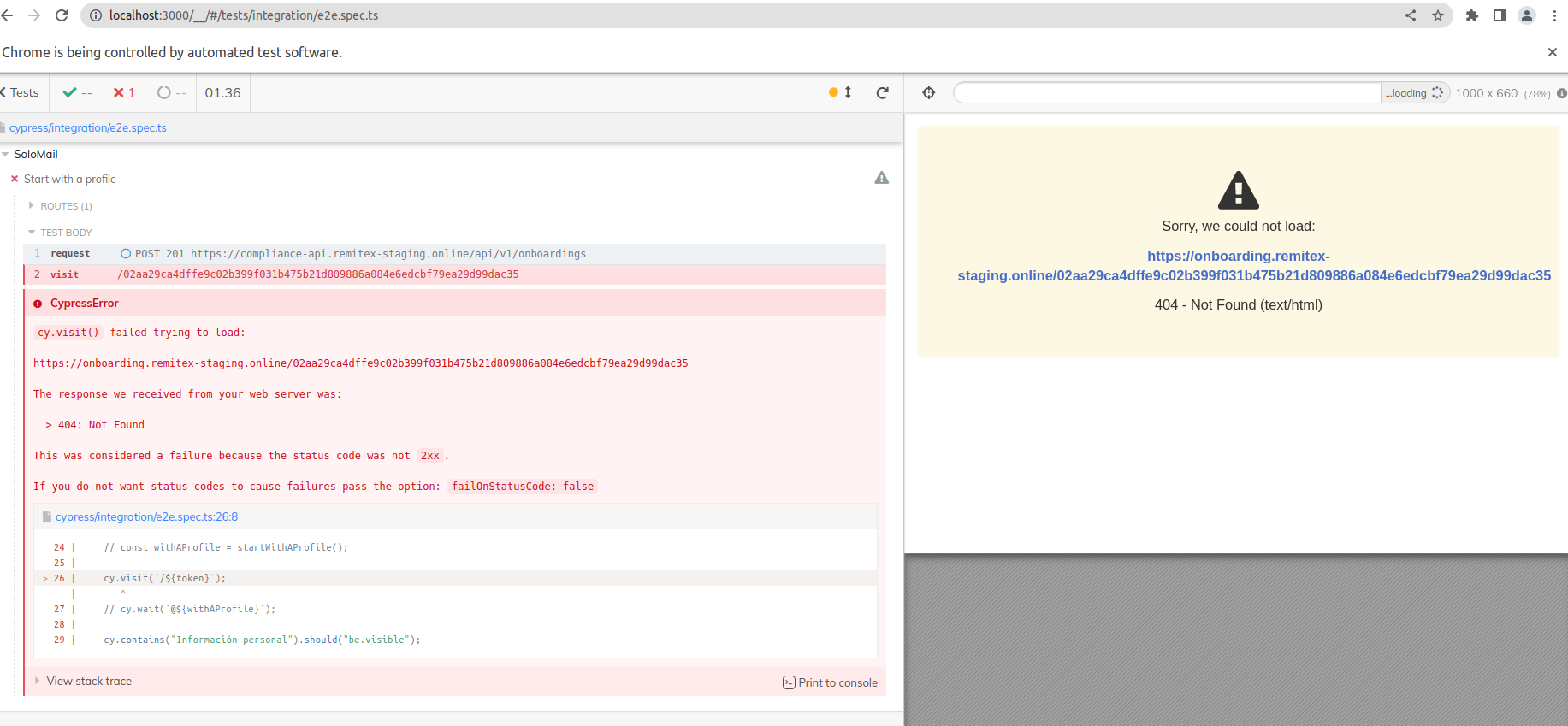 Cypress tells server returns 404 when its not right · Issue #24113 · cypress-io/cypress · GitHub