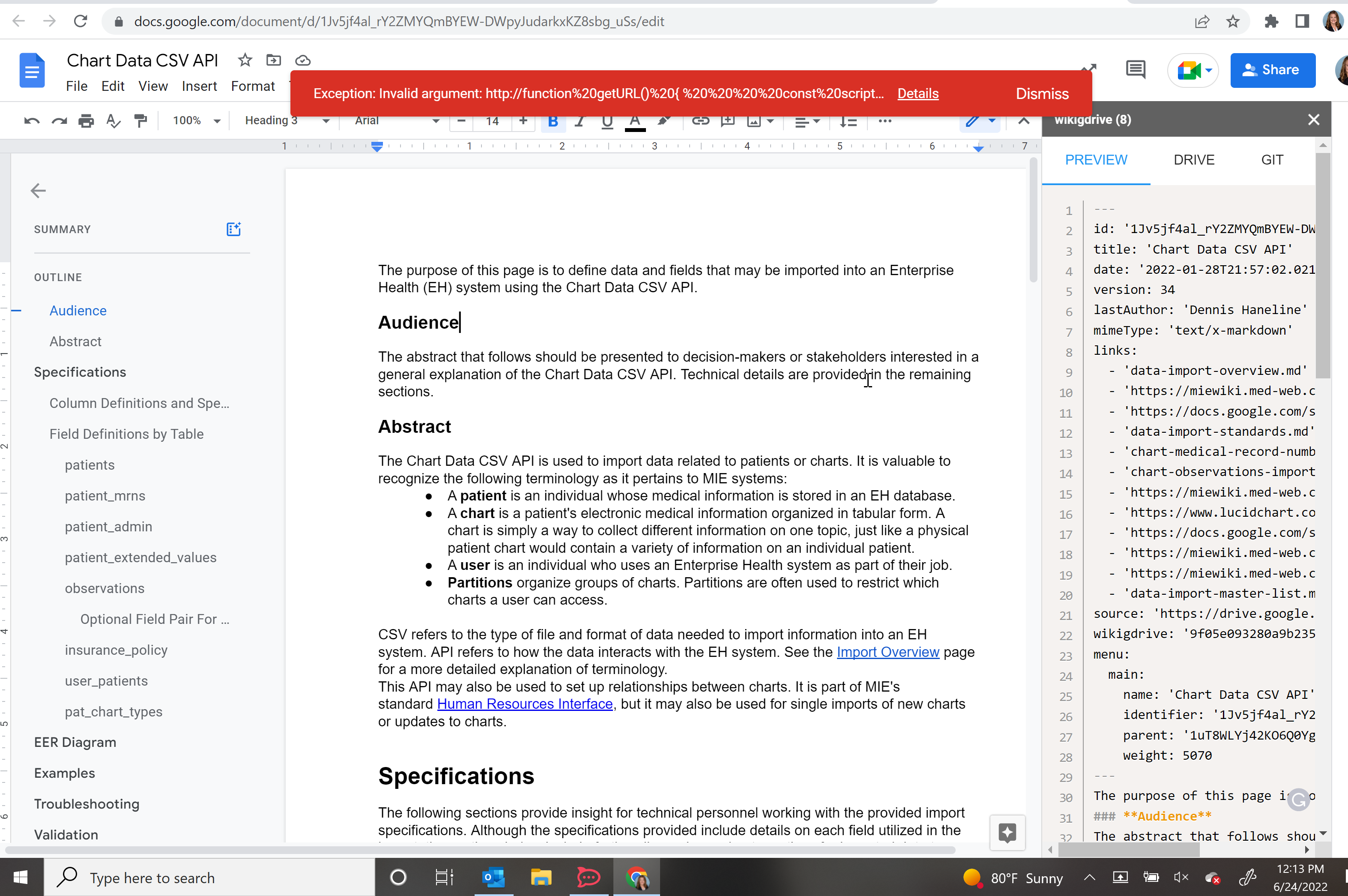 WikiGDrive Document Sync Issue - Exception: Invalid Argument · Issue #273 · mieweb/wikiGDrive ...