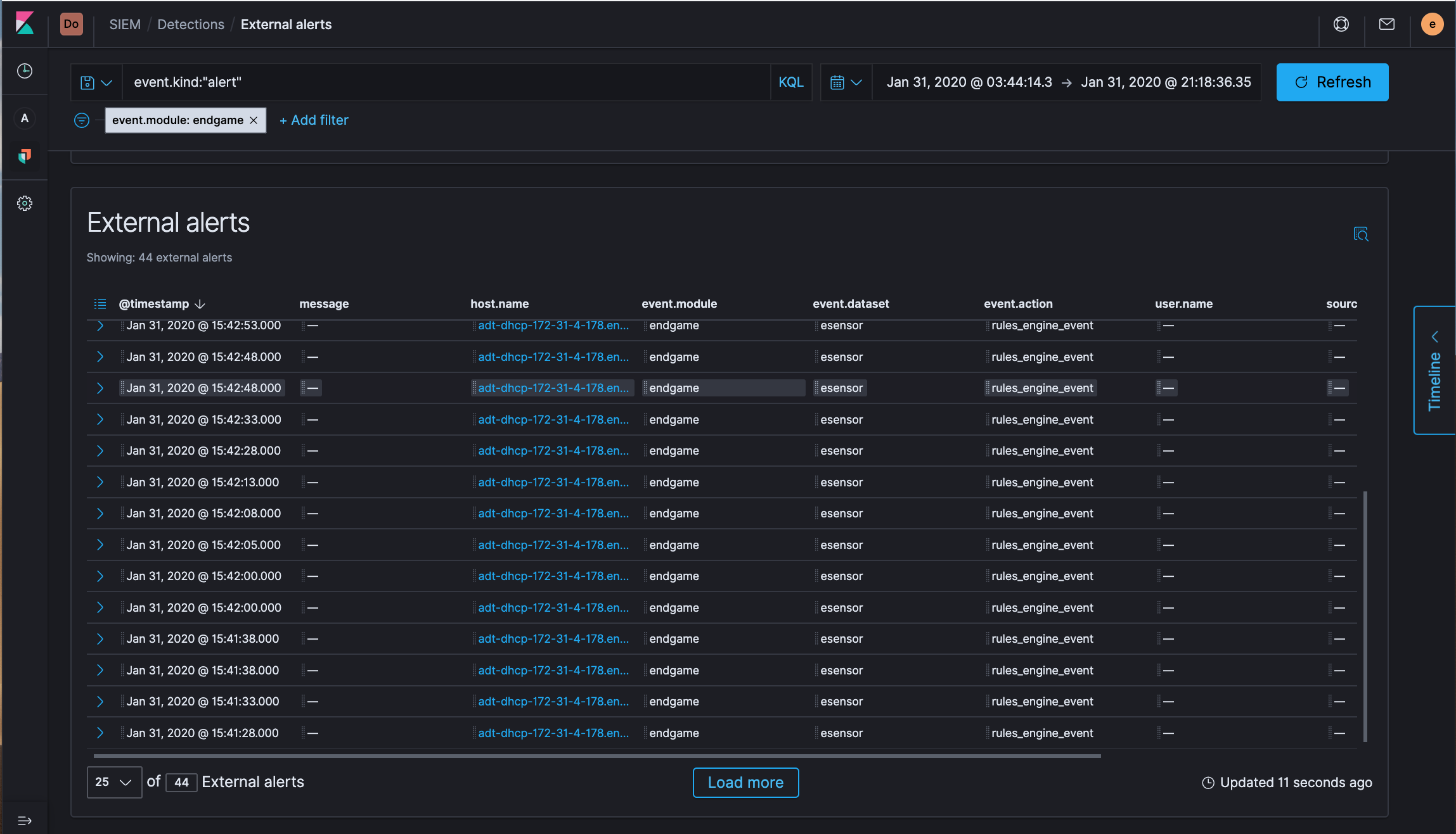 [Security Solution] Restoring event.module column in External Alerts ...