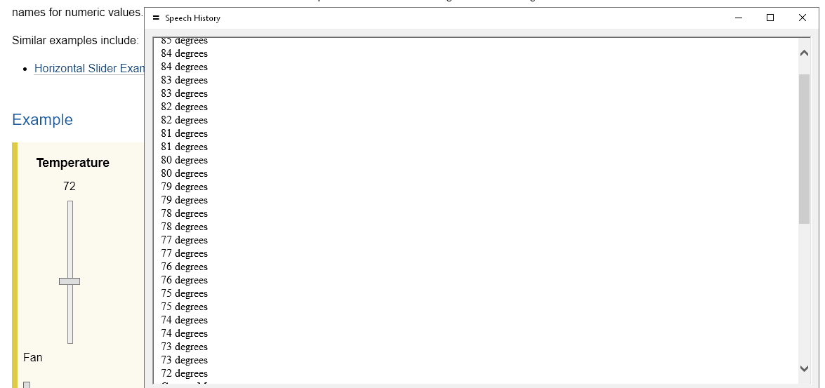 Slider - JAWS narrates current and new value in vertical slider · Issue ...