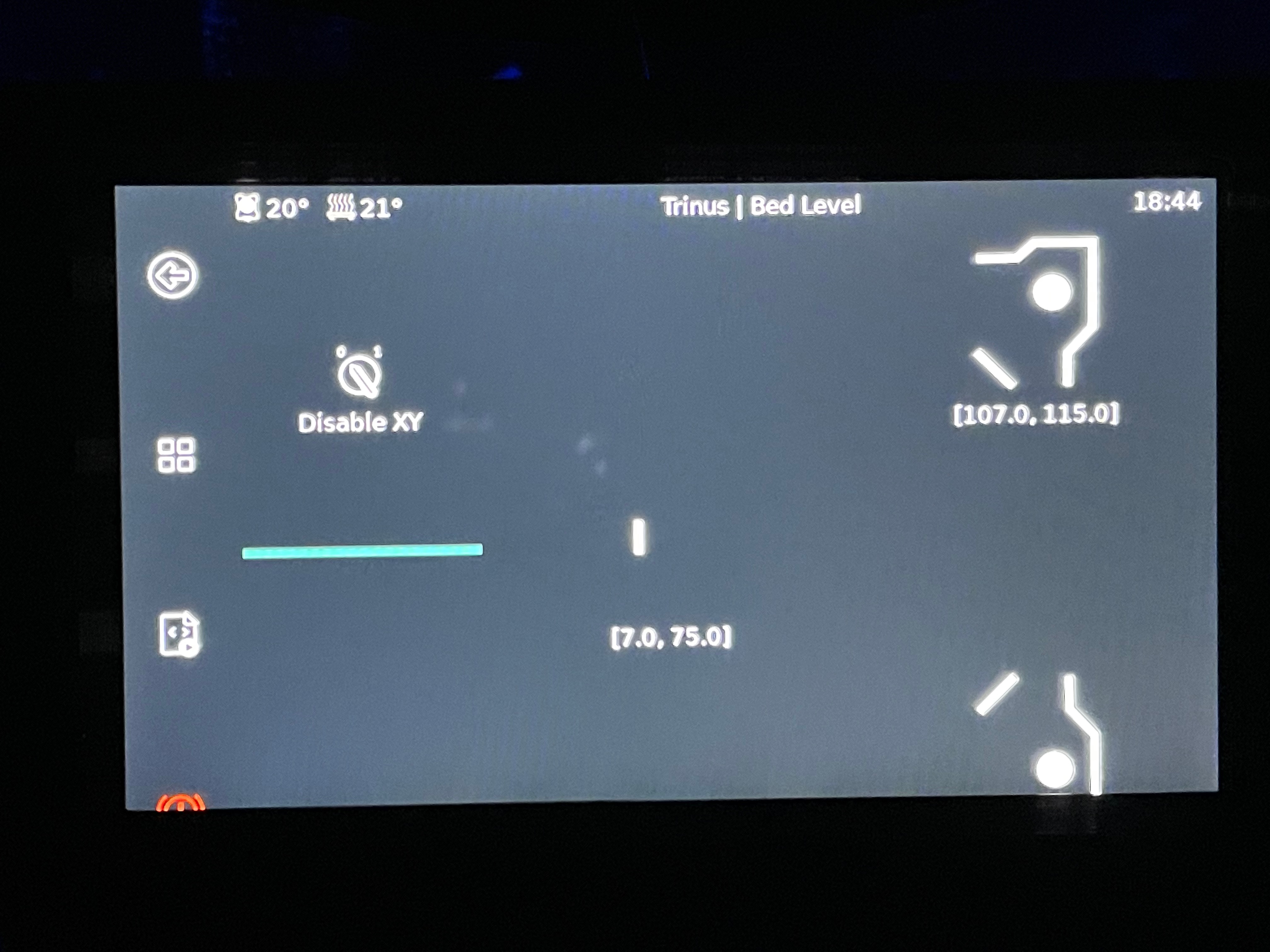 [BUG] Bed levelling screen scales up on on Y axis when using [bed_screws] with 3 positions ...