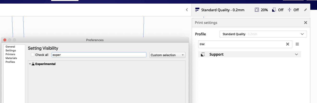 471 Tree Support Option Not Visible · Issue 8387 · Ultimakercura · Github 9491