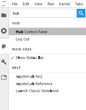 Hub tab on navigation bar disappears when using custom Docker ...
