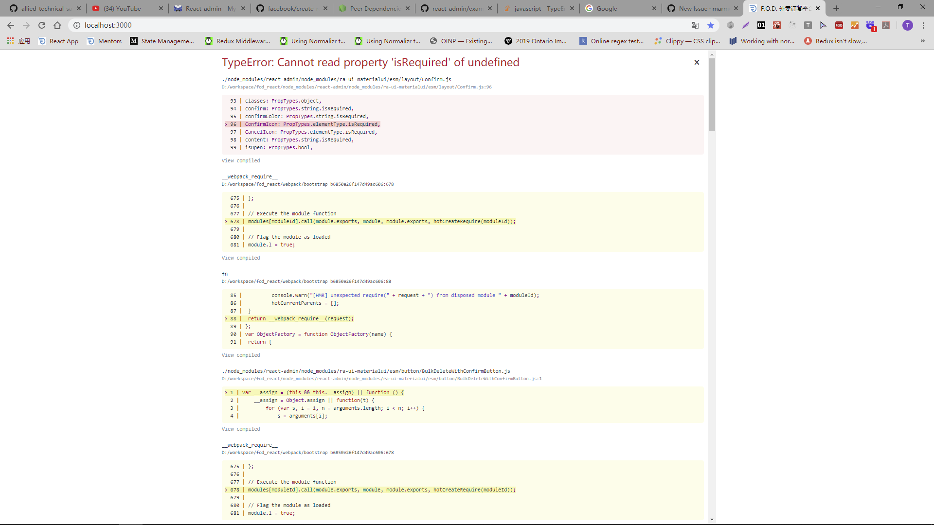 Dependency error · Issue #4283 · marmelab/react-admin · GitHub