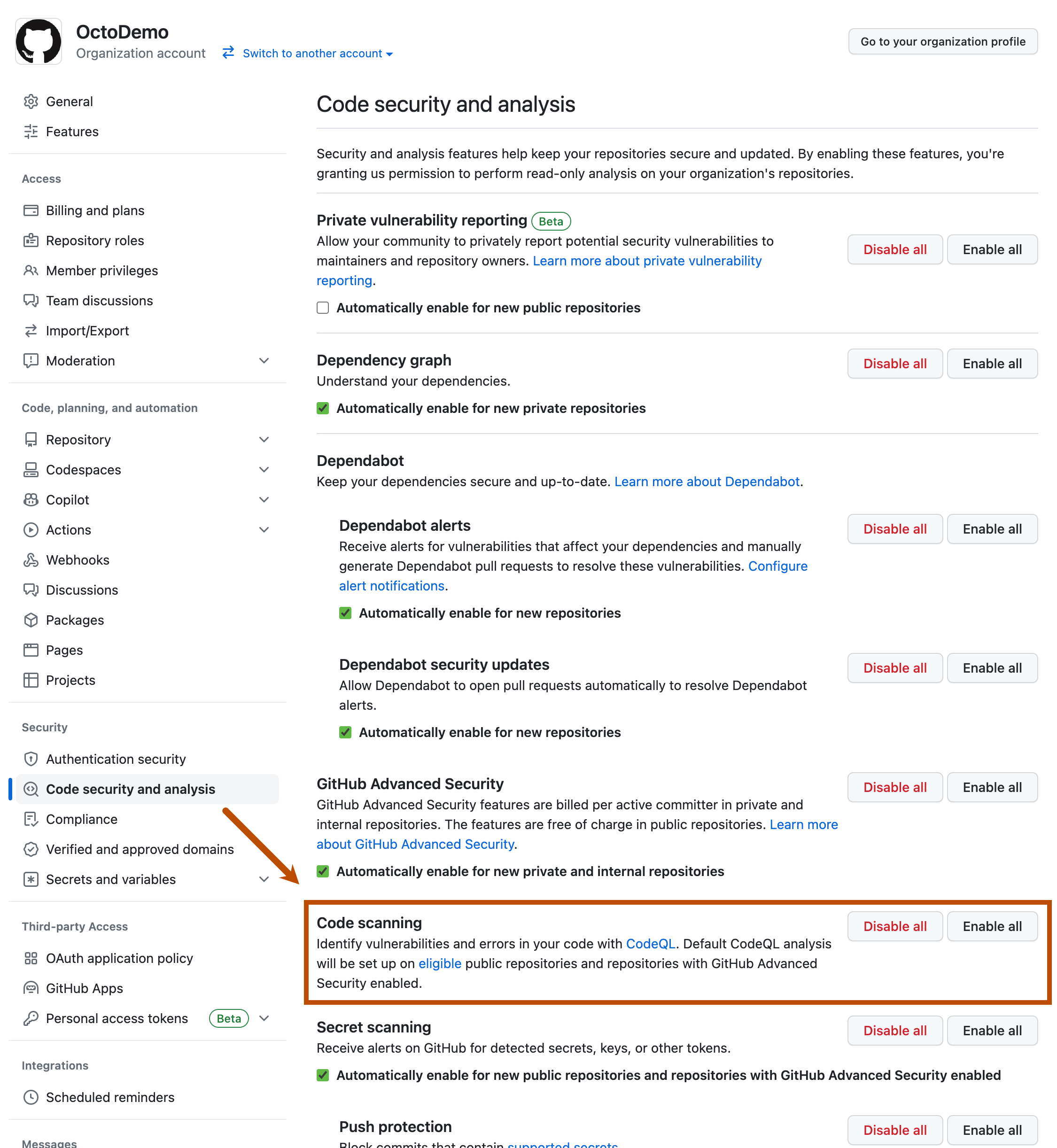 Organization level Code Scanning Default Setup For CodeQL Is Now Organization level Code Scanning Default Setup For CodeQL Is Now