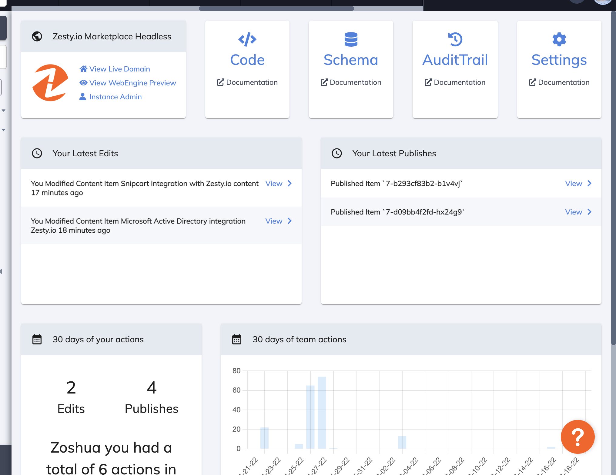 Home Dashboard Rename Audit Trail To Activity Log On The Home Page Dashboard · Issue 1302