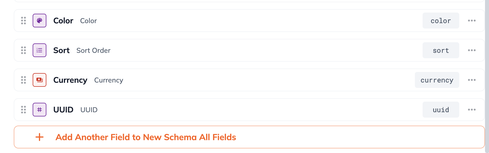 Schema: The gap between the last field and the add field button should be 12px not 8px · Issue ...