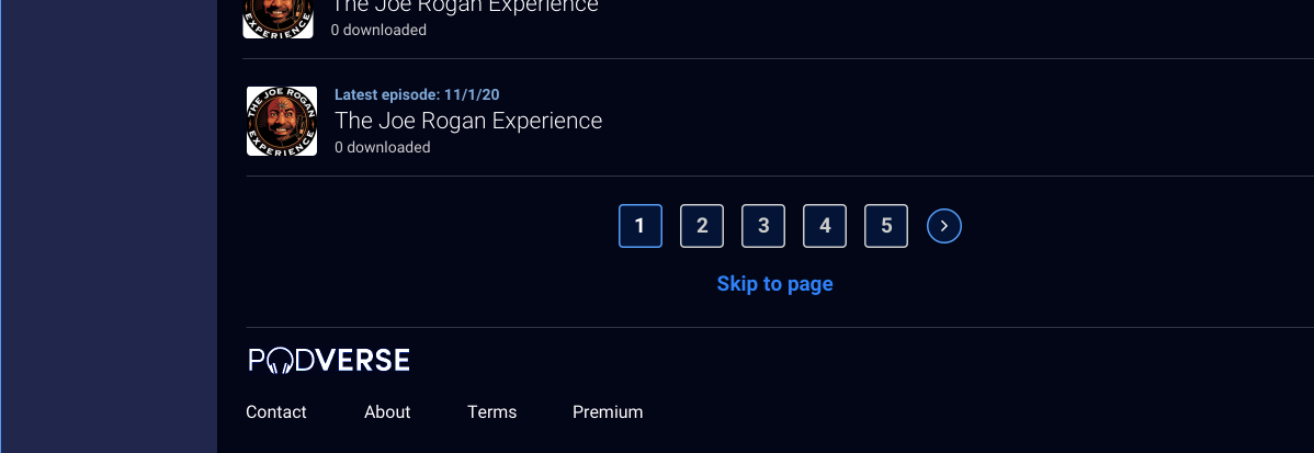 Add "Skip to page" button to Pagination component · Issue #319 · podverse/podverse-web · GitHub