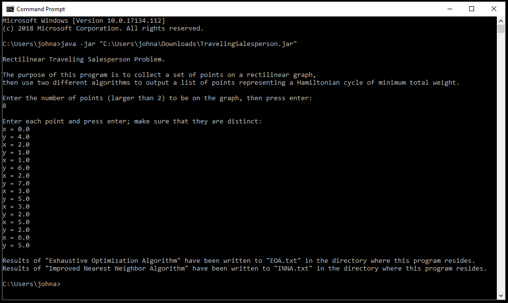 GitHub - JohnHunsaker/traveling-salesperson: Project to implement an ...
