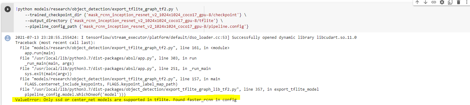 Tflite Conversion not supported for mask_rcnn_inception_resnet_v2_1024x1024_coco17_gpu-8 ...