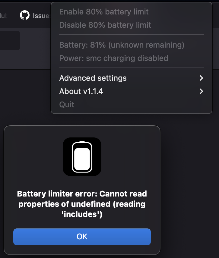 Battery limiter error: Cannot read properties of undefined (reading 'includes') · Issue #118 ...