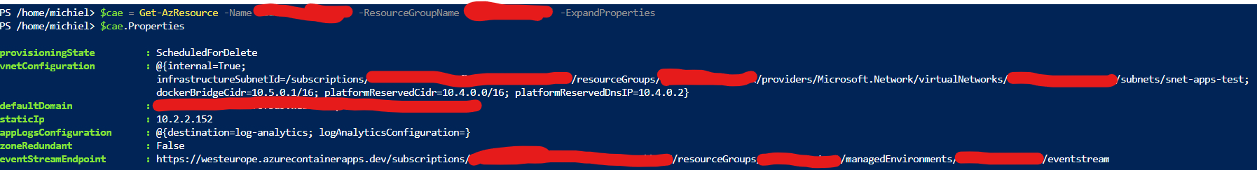 Container App Environment stuck in provisioning state 'ScheduledForDelete' · Issue #674 ...