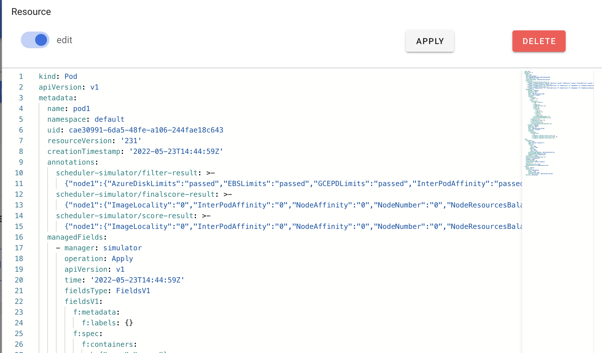 [Frontend]Filter and Score result panel disappeared if enable the `edit` radio button once ...