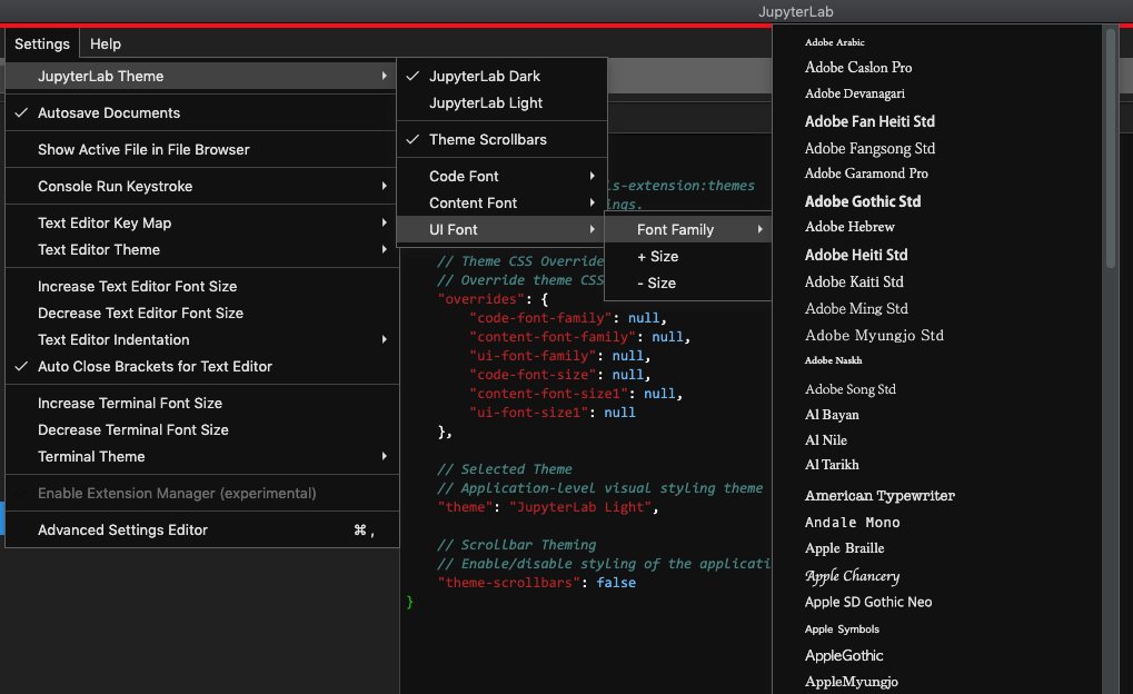 Theme User Preferences Additional Property Error · Issue 9430 · Jupyterlabjupyterlab · Github