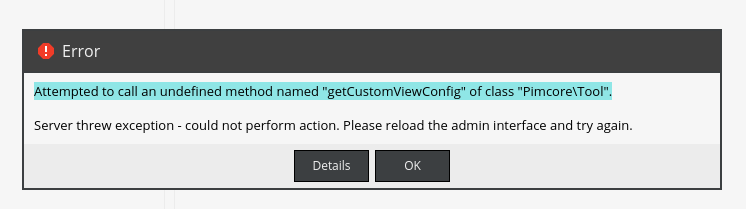 [Bug]: Not possible to open perspectives editor · Issue #60 · pimcore/perspective-editor · GitHub